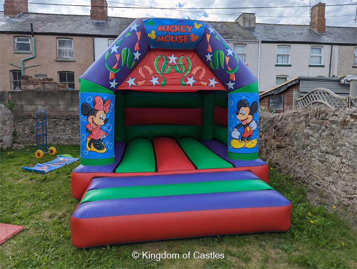 14ft x 12ft Mickey Mouse Castle - Event Equipment Hire in Denbighshire ...