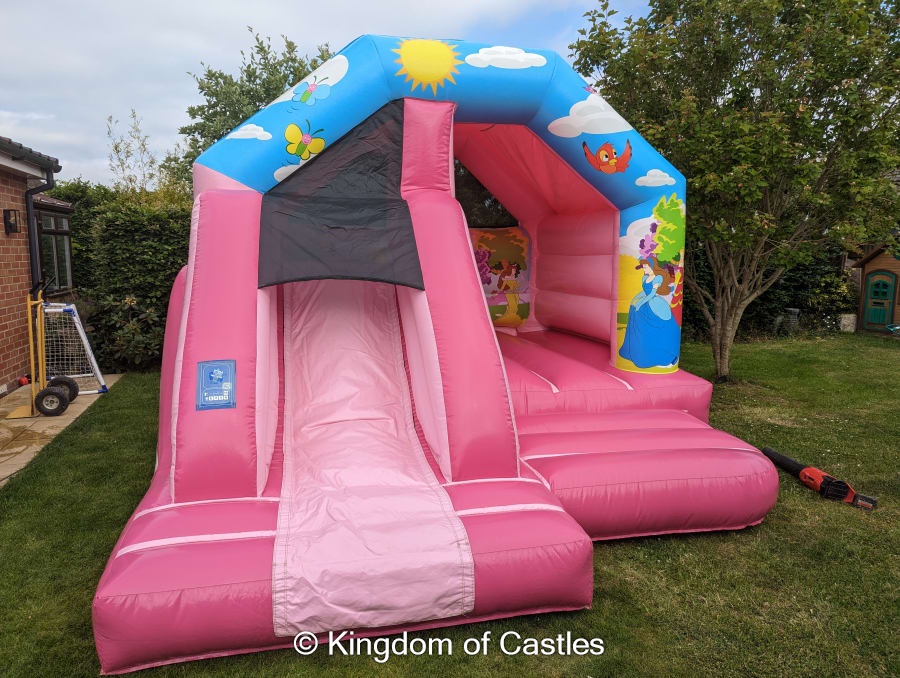 15ft x 12ft Fairytale Front Slide Castle - Event Equipment Hire in ...