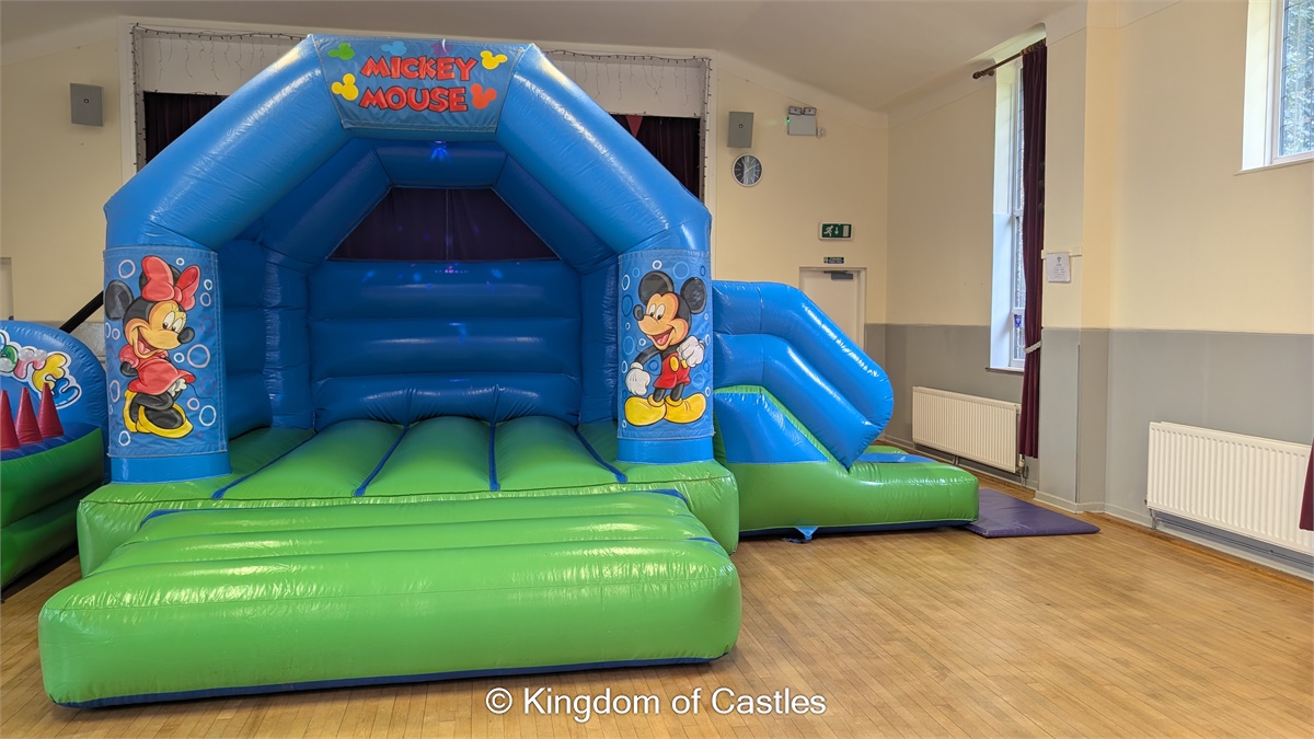15ft x 17ft Mickey Mouse Castle With Slide - Event Equipment Hire in ...