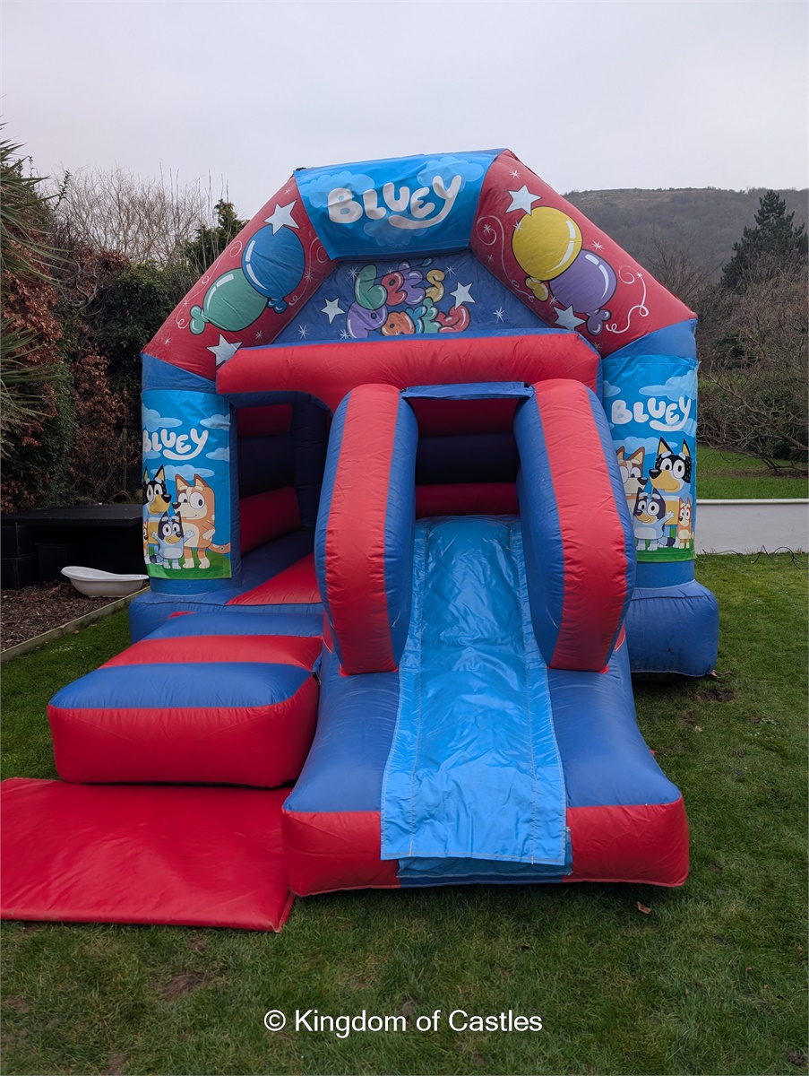 18ft x 12ft Bluey Front Slide - Event Equipment Hire in Denbighshire ...