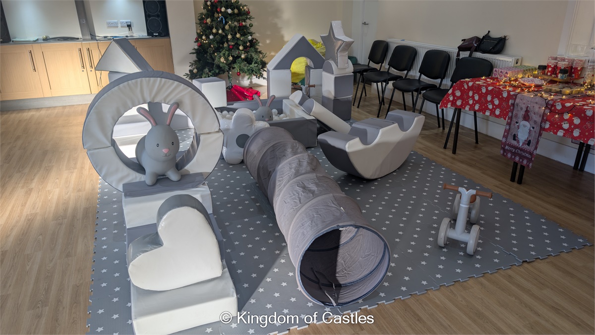 Premium White & Grey Soft Play - Event Equipment Hire in Denbighshire ...